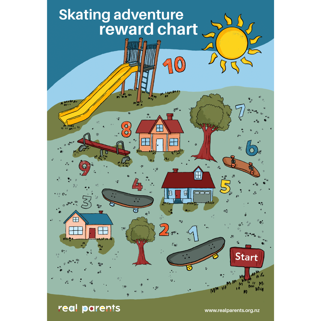 Reward chart - Skating Adventure – Real Parents shop